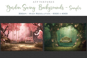 AI Digital - 24 GARDEN SWING BACKGROUNDS - Set 1