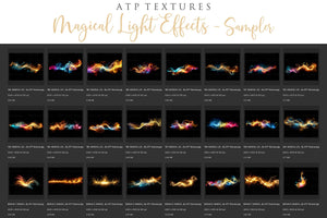 MAGICAL LIGHT EFFECTS Digital Overlays - Set 2