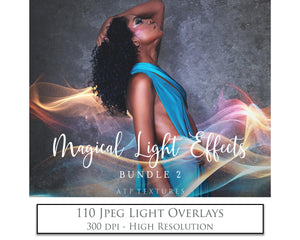MAGICAL LIGHT EFFECTS Digital Overlays - Set 2