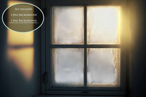 PSD Template - WINDOW PEEK THROUGH DIGITAL BACKGROUND - Set 1