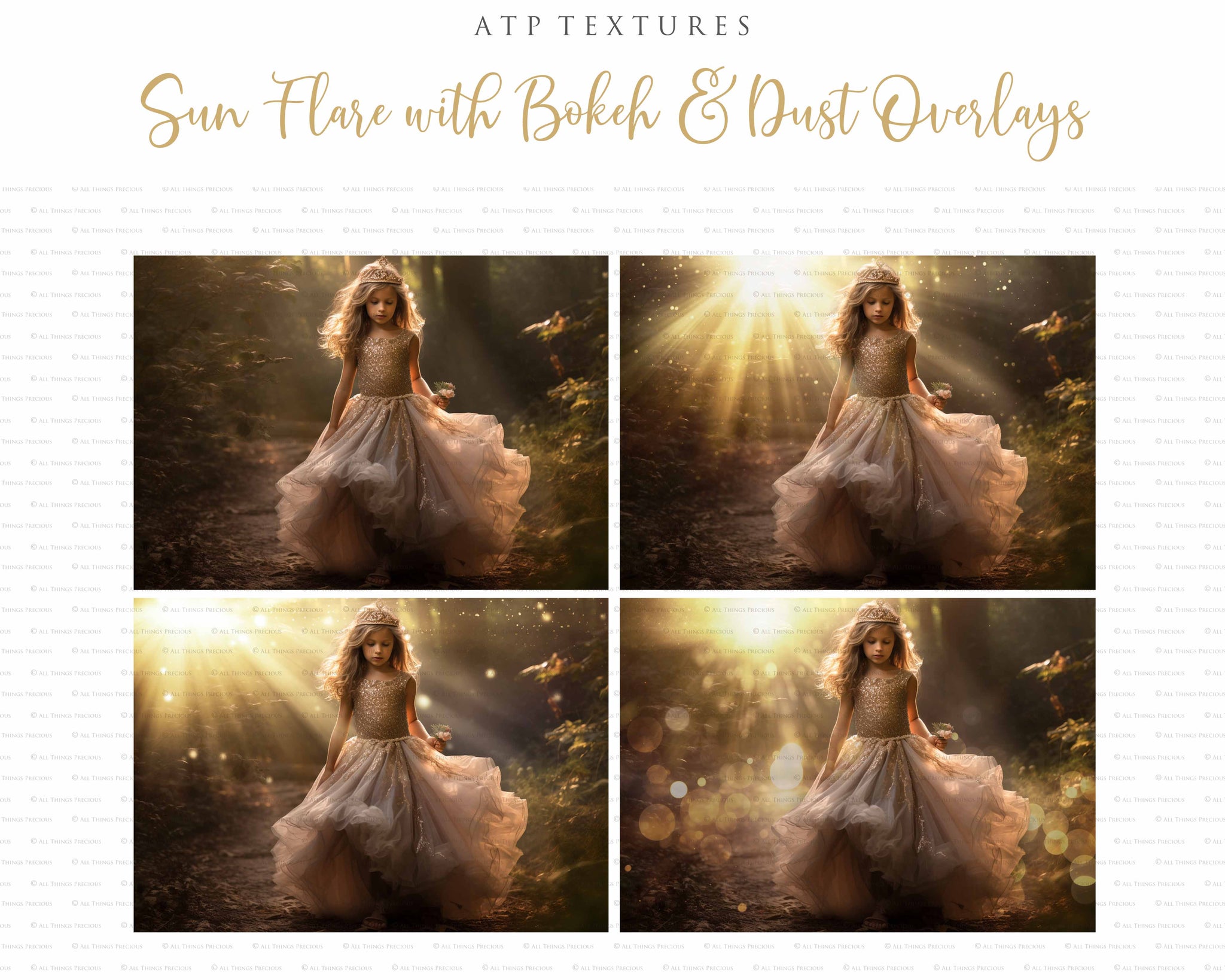 SUN FLARE, BOKEH and DUST Digital Overlays - Set 1 – ATP Textures
