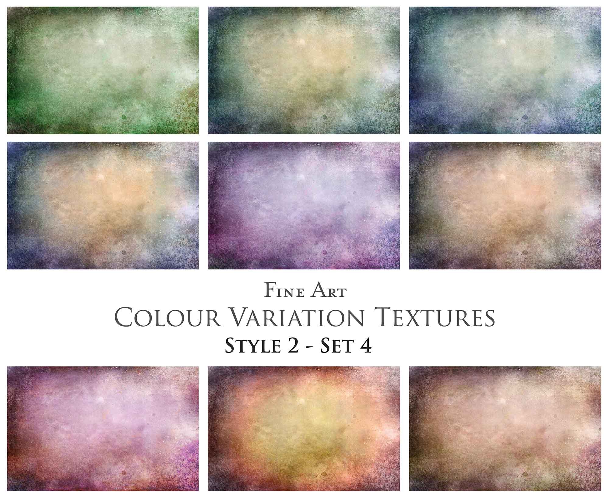 36 Fine Art TEXTURES - COLOR VARIATIONS Set 4