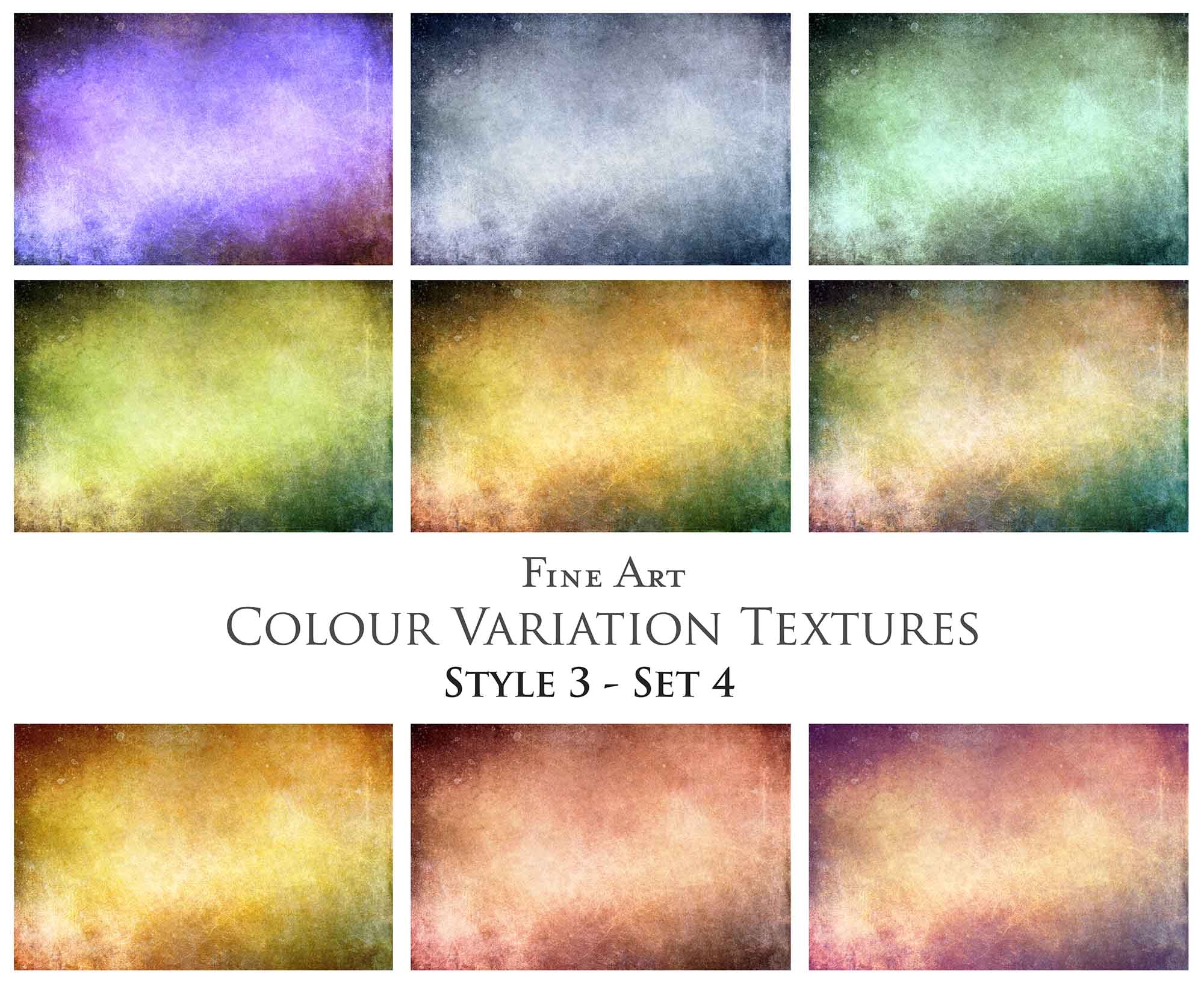 36 Fine Art TEXTURES - COLOR VARIATIONS Set 4