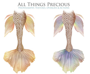 SWISH MERMAID TAILS - Digital Overlays