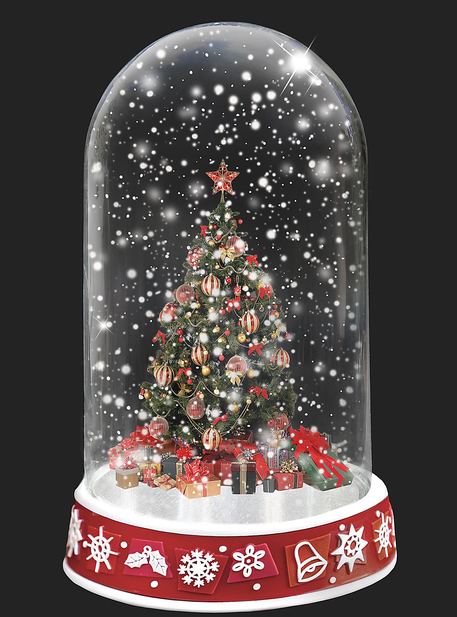 CHRISTMAS GLASS DOME Png Digital Overlays and PSD Template – ATP Textures