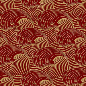 CHINESE PATTERN - GOLD & RED Digital Papers Set 2