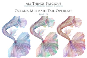 OCEANA MERMAID TAILS - Digital Overlays