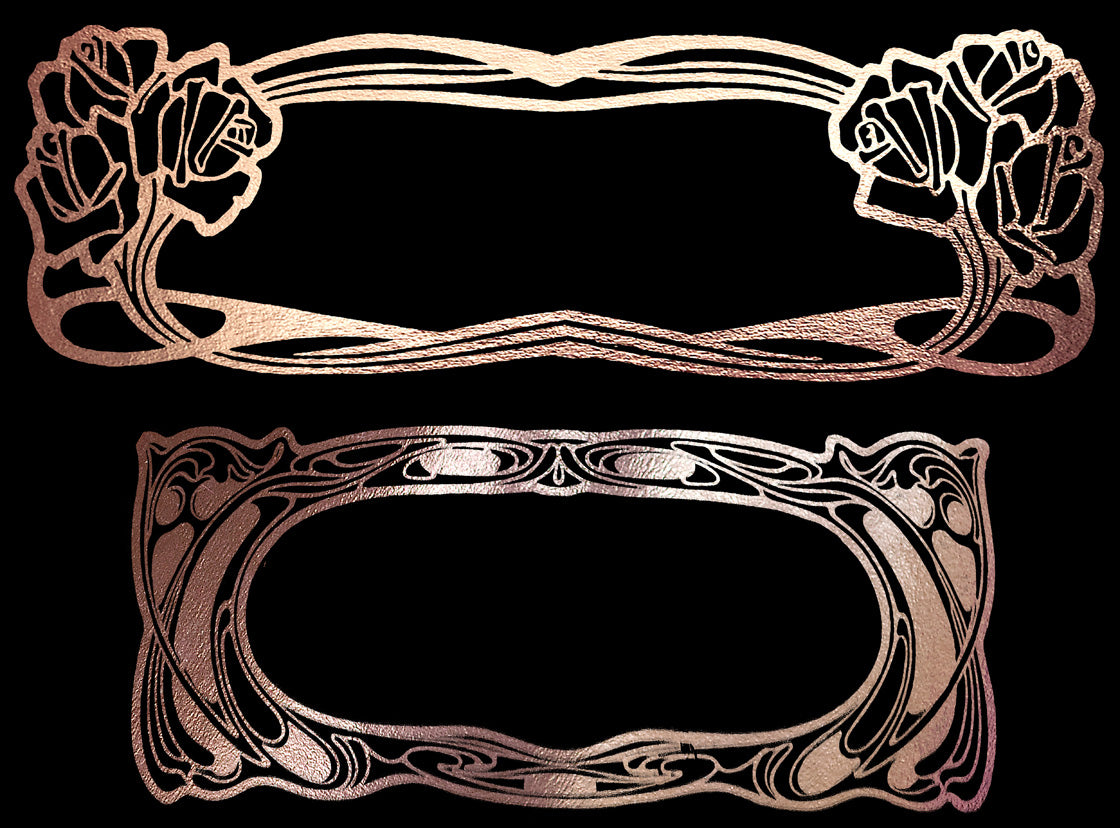 ART NOUVEAU ROSE GOLD FRAMES - Digital Clipart – ATP Textures