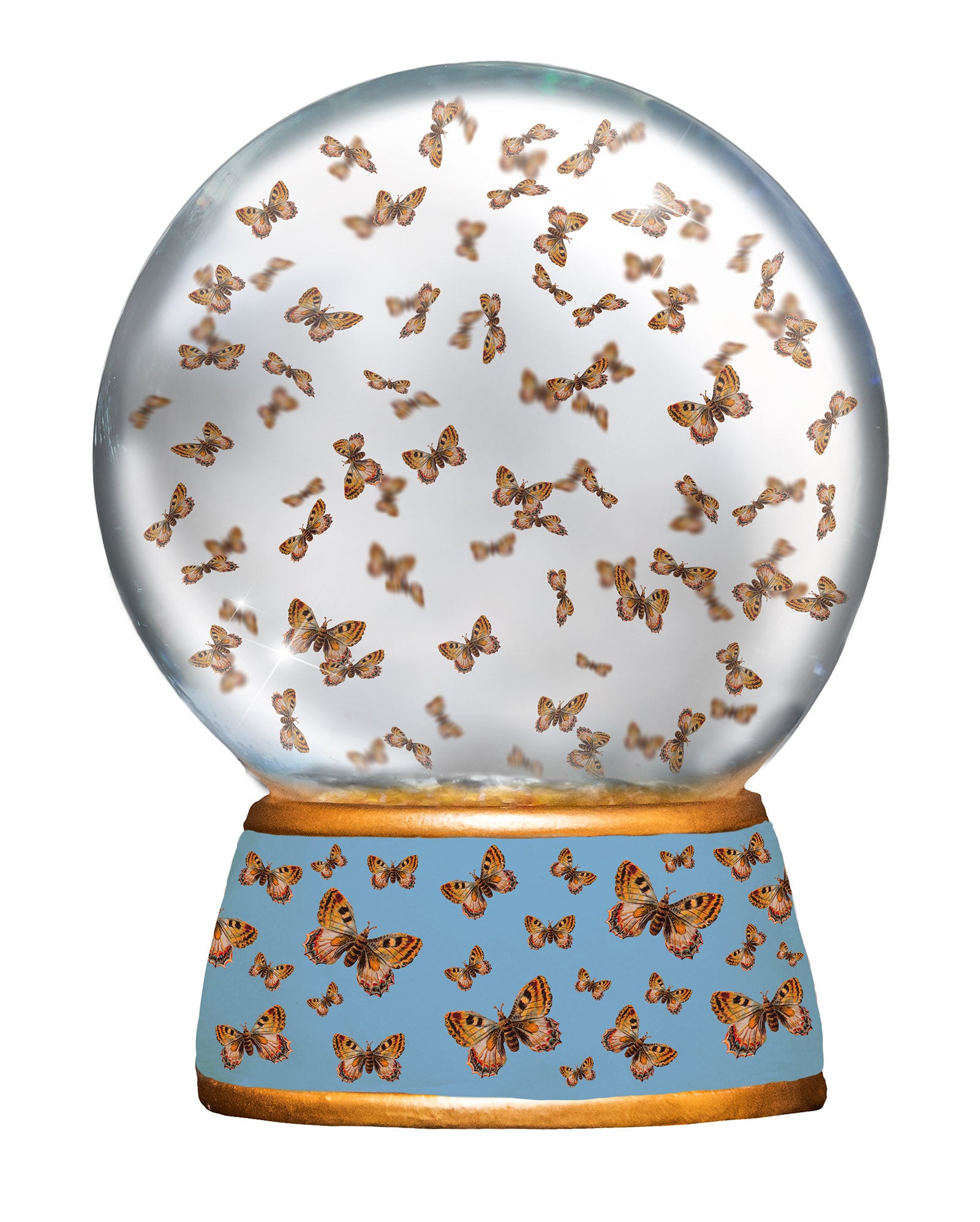 BUTTERFLY SNOW GLOBE Png Digital Overlays – ATP Textures